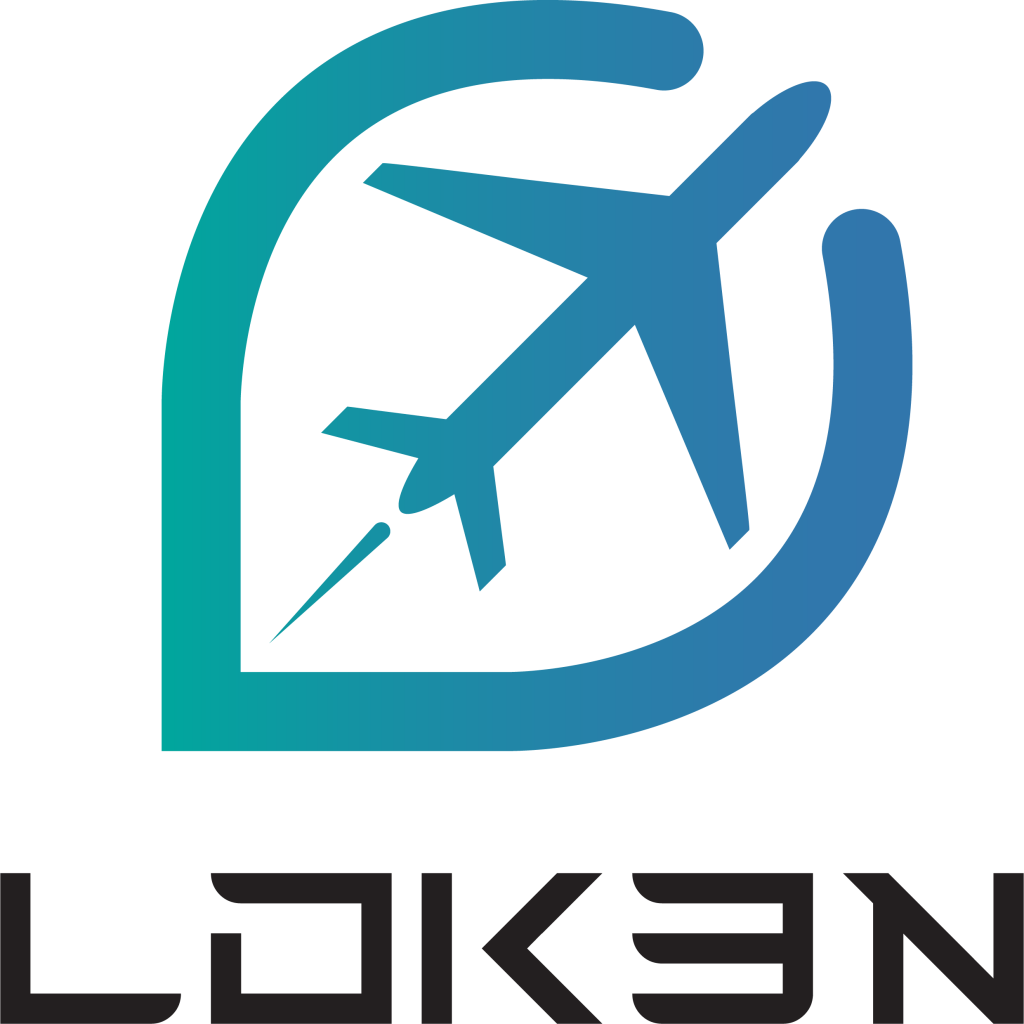 Loken Logo Transparent Background – Black Wording - Loken